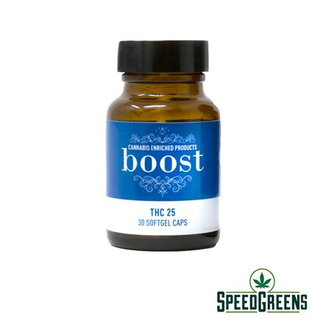 Boost Gel Caps Thc 25 750mg Thc Speed Greens