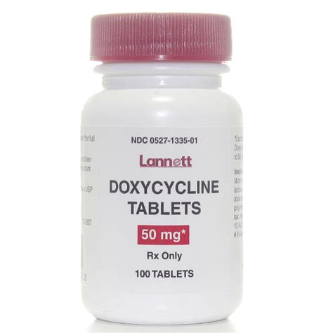 Doxycycline Monohydrate 50mg Per Tablet