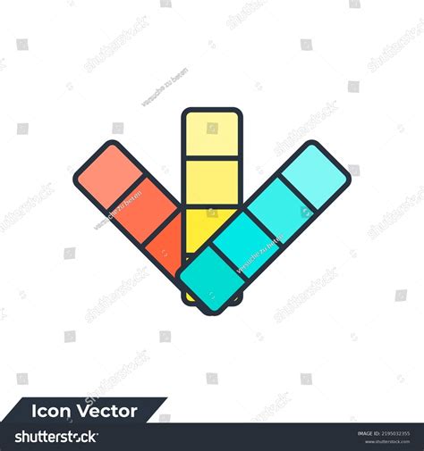 Color Swatch Icon Logo Vector Illustration Stock Vector Royalty Free 2195032355 Shutterstock