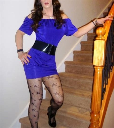 Beautiful Crossdressers Blue Dress