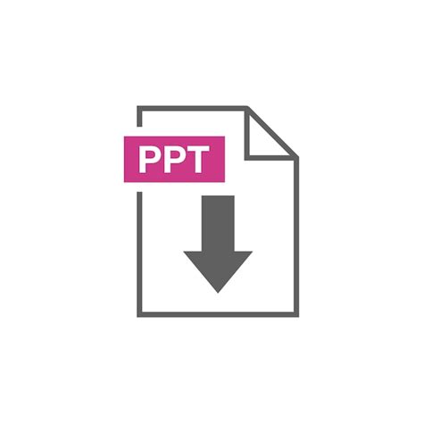 Modèle De Vecteur Dicône De Téléchargement De Document Ppt Vecteur