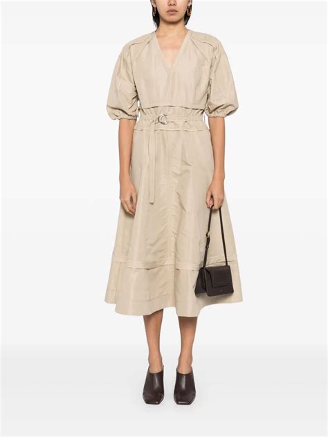 31 Phillip Lim Gathered Detailing Dress Neutrals Farfetch Ca