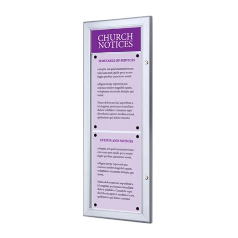 Buy A Portrait Lockable Poster Display Cases With Header Panel