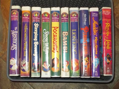 Rare Walt Disney Masterpiece Collection Vhs Lot Of 10 Rare Vhs Bambi