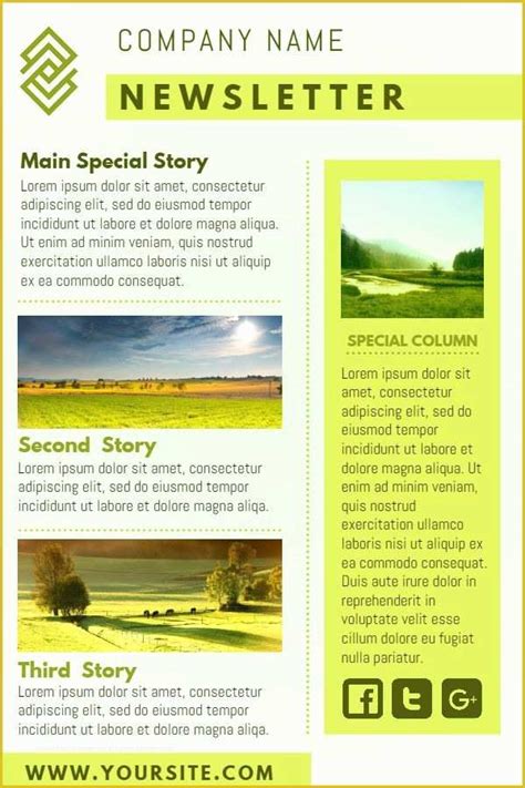 Company Newsletter Template Free Of Template Pany Newsletter