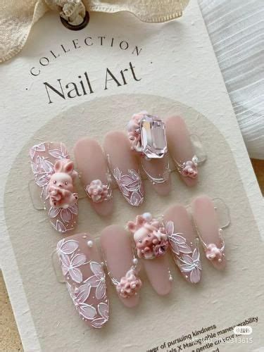 Cute False Nails Ever Nail Art Nail Designs Pink Nails