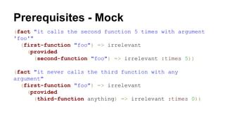 Clojure Testing With Midje PPT