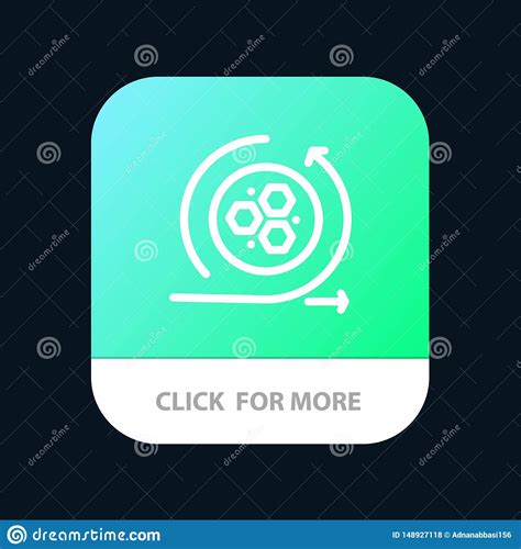 Modeling Api Modeling Science Mobile App Button Android And Ios Line Version Stock Vector