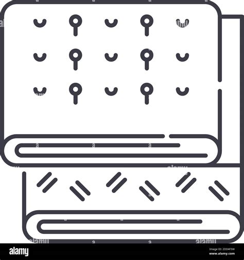 Fabric Icon Linear Isolated Illustration Thin Line Vector Web Design Sign Outline Concept