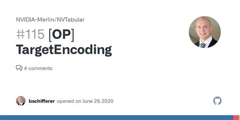 Op Targetencoding Issue Nvidia Merlin Nvtabular Github