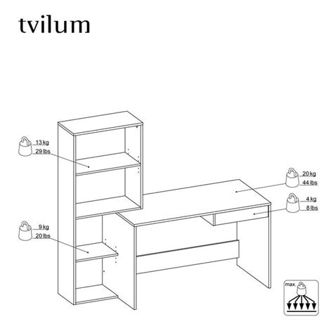 Function Extra Plus Biurko Z Rega Em I Szuflad Tvilum Meble Sklep Meble Pl