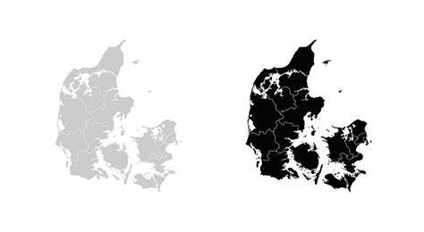 맵 Of Denmark 덴마크에 대한 스톡 벡터 아트 및 기타 이미지 덴마크 지도 0명 Istock