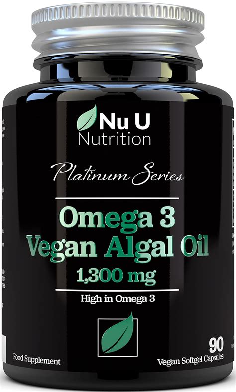 Buy Vegan Omega 3 Algae Oil 1300mg 520mg Dha Per Serving 90 Vegan
