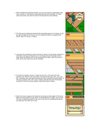 Installing Deck Boards PDF