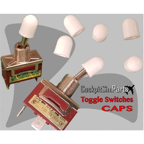B737 Style Normal Size Toggle Switch Caps Cockpit Sim Parts Ltd