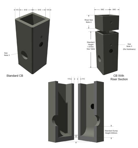600 X 600mm Single Inlet Catch Basin Mcon