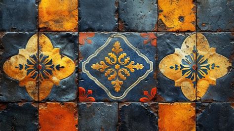 Illustration Of Ceramic Tiles Texture Background Premium Ai Generated