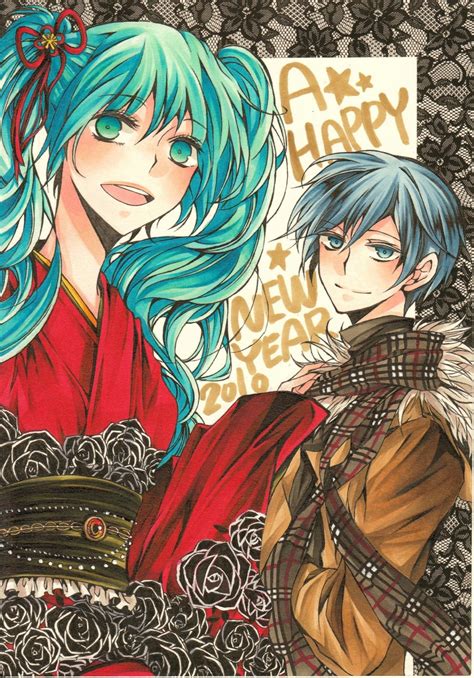 Hatsune Miku And Kaito Vocaloid Drawn By Iris Riba Danbooru