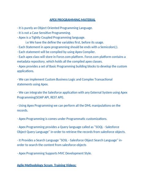 Apexprogrammingmaterial 1 1 1 Pdf Data Type Constructor