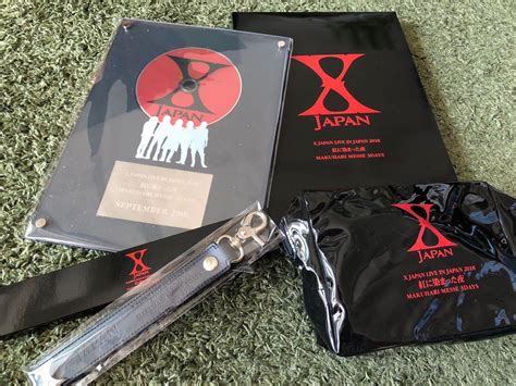 Xjapan 紅に染まった夜 アウトレット Vipグッズ