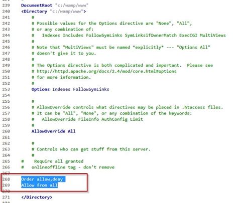 how to enable external web access for wamp