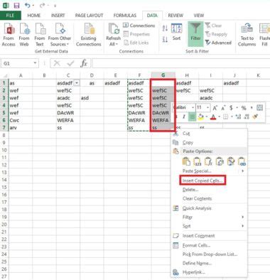 How To Insert Copied Cells In Excel The Nature Hero