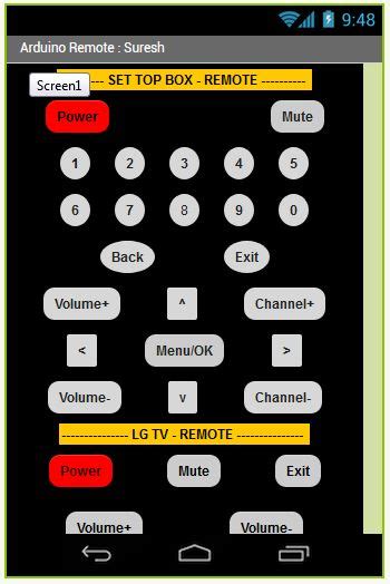 Smartphone Based Arduino Universal Ir Remote Control