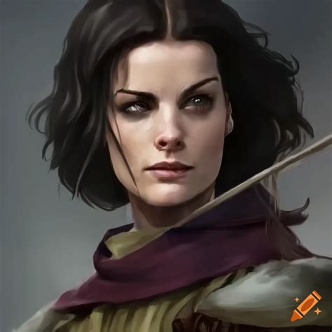 Jaimie Alexander As Serious Dnd Female Ranger Poncho Musketeer Hat