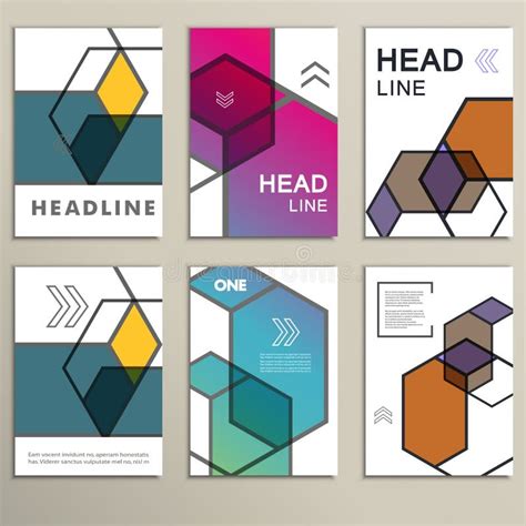Vector Hexagon Infographics Set Template For Diagram And Presentation Stock Vector