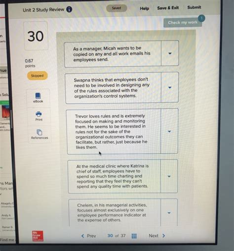 Solved Saved Help Save Exit Unit Study Review I Submit Chegg Com