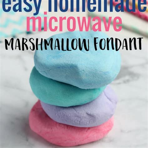 Easy Homemade Microwave Marshmallow Fondant Bargain Mums