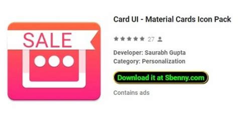 Card UI Material Cards Icon Pack APK Android Download