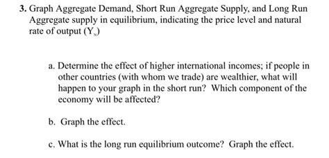 solved 3 graph aggregate demand short run aggregate