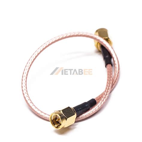 Sma Male To Sma Male Cable Assembly Using Rg178 Coax 20cm Metabeeai