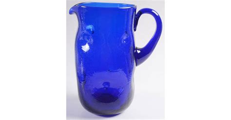 Pitchers And Jugs 7018 Crackled Dimple Pitcher 9 11 By Blenko Replacements Ltd