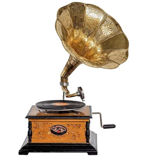 Nostalgic Gramophone Gramophone Decoration With Funnel Gramophone