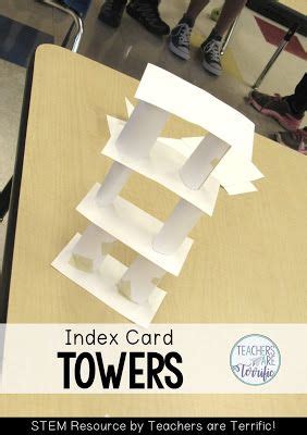 One Simple Material The Amazing Index Card Tower Artofit