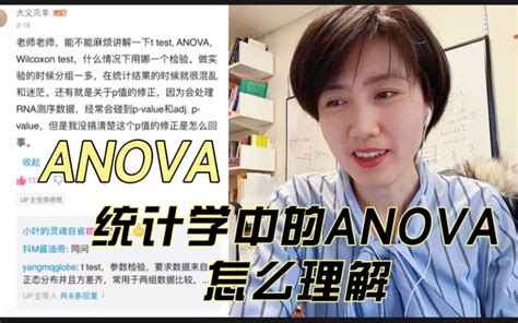 统计学｜anova方差分析｜回答网友提问 哔哩哔哩 Bilibili