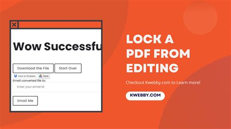 How To Lock A Pdf From Editing Easy Methods Kwebby