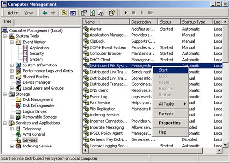 Fixed The Distributed File System Service Depends On The Following