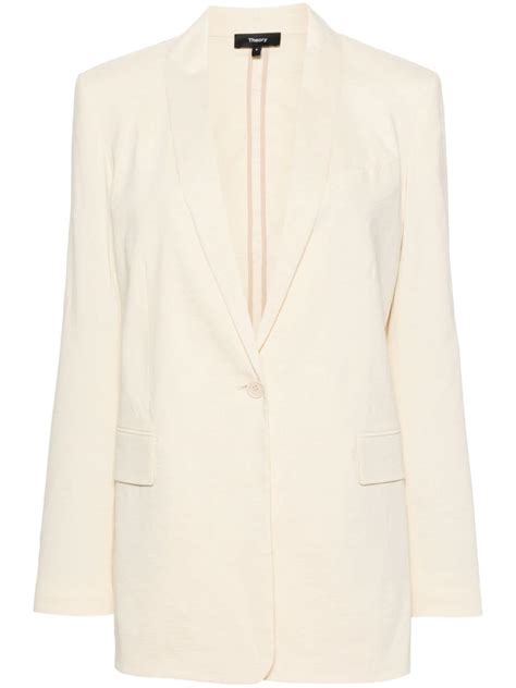 Theory Blazer Con Botones Y Solapas De Esmoquin Neutro FARFETCH MX