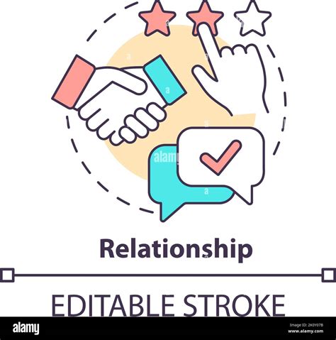 Relationship Concept Icon Stock Vector Image And Art Alamy
