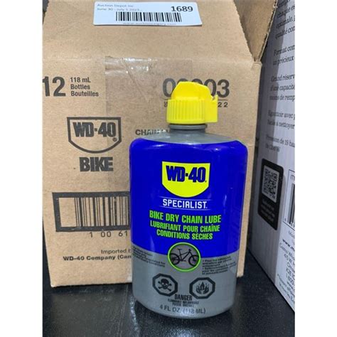 12x118ml Wd 40 Bike Dry Chain Lube