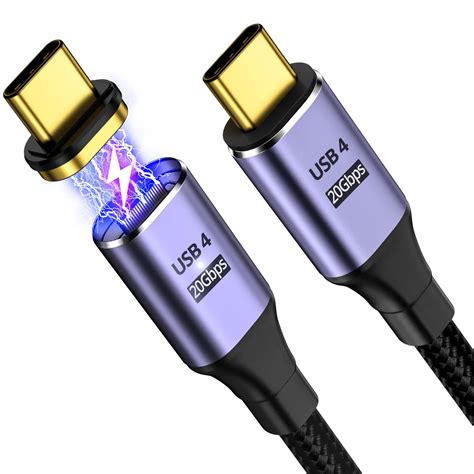 Cable De Carga R Pida USB Tipo C A USB C 4 0 Cable Magn Tico