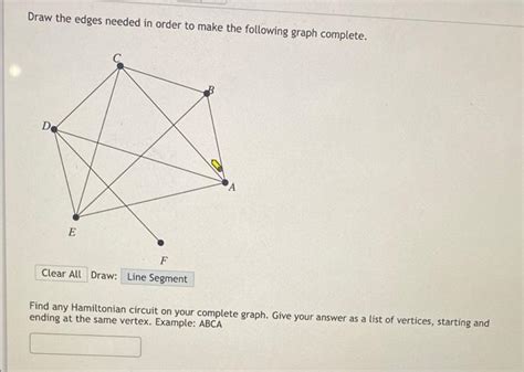 Solved Draw The Edges Needed In Order To Make The Following Chegg
