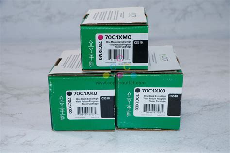 Used Open Oem Lexmark Cs Extra High Yield Mkk Toner Cartridges C Xm C Xk Ubb Threads