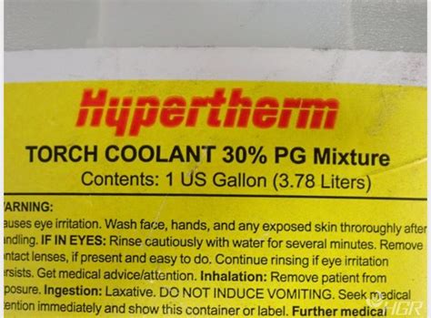 Used Hypertherm Torch Coolant Hgr Industrial Surplus