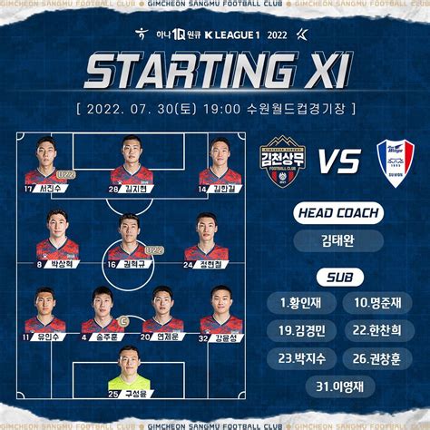 서진수 김지현 김한길 김천상무프로축구단 Gimcheon Fc