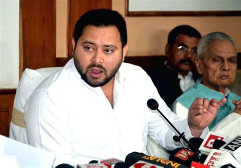 Patna Bihar Deputy Chief Minister Tejashwi Yadav Addresses A Press