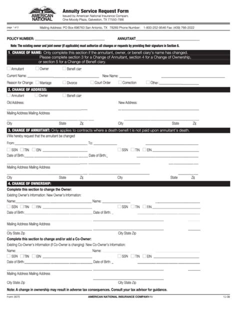 Ps Form 3575 Printable